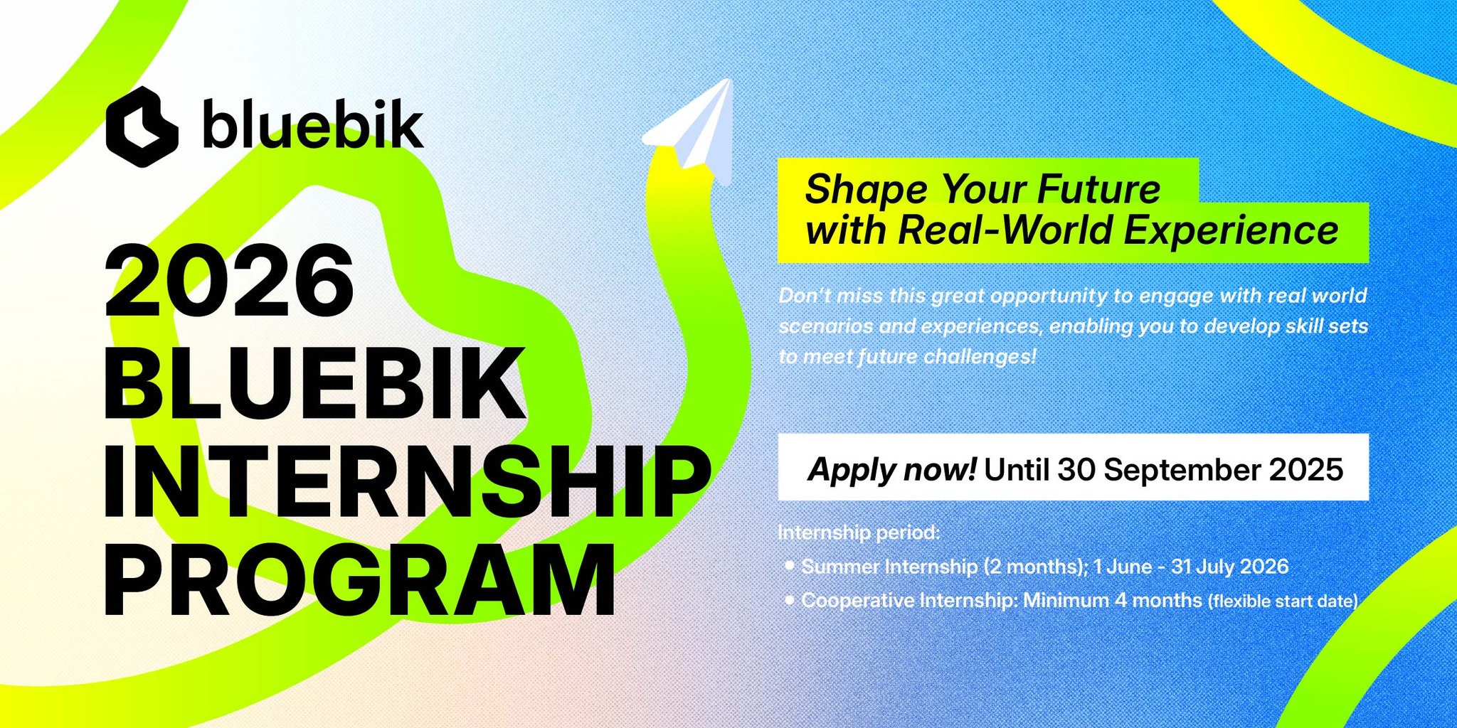 โครงการฝึกงานจาก Bluebik Group ปี 2569 (เปิดรับสมัคร 1 ส.ค. – 30 ก.ย. 68) – School of ...